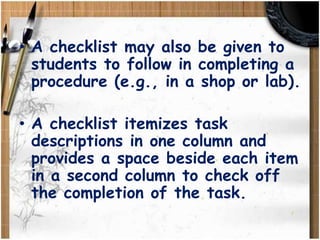 Development and use of the checklist | PPTX