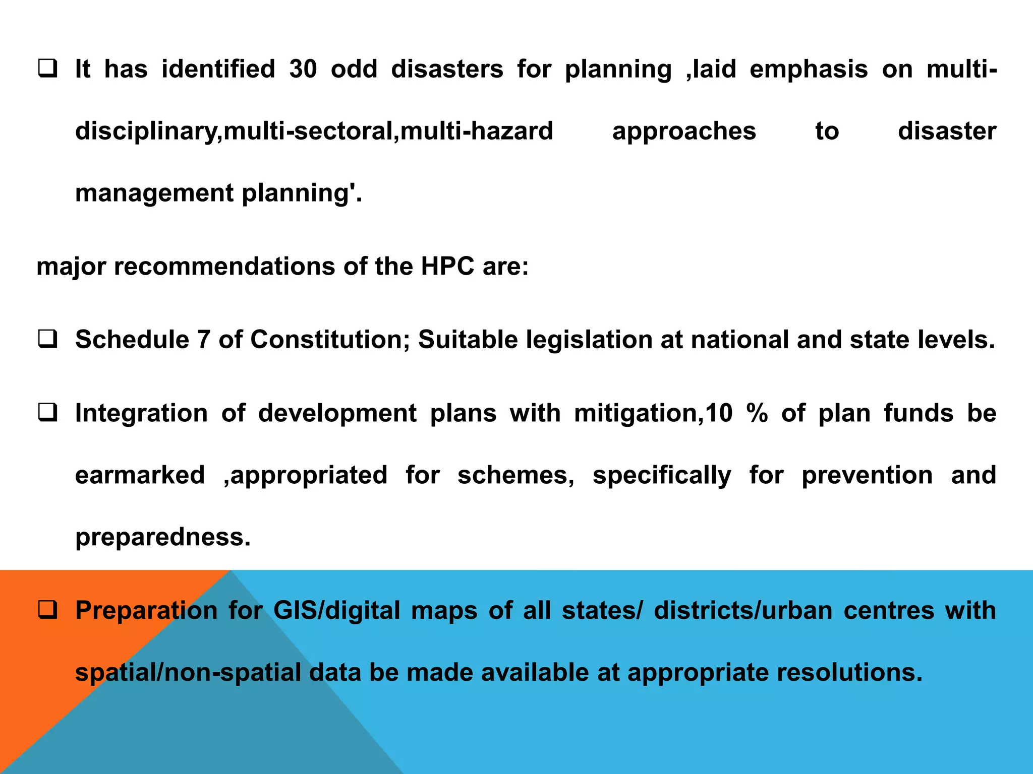 Development approaches to disaster management and risk management | PPTX