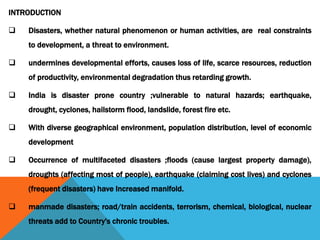 Development approaches to disaster management and risk management | PPTX