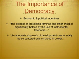 Development as freedom | PPTX