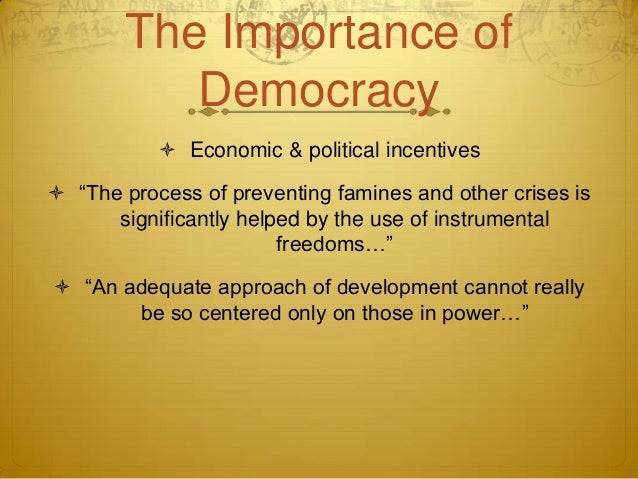 Development as freedom