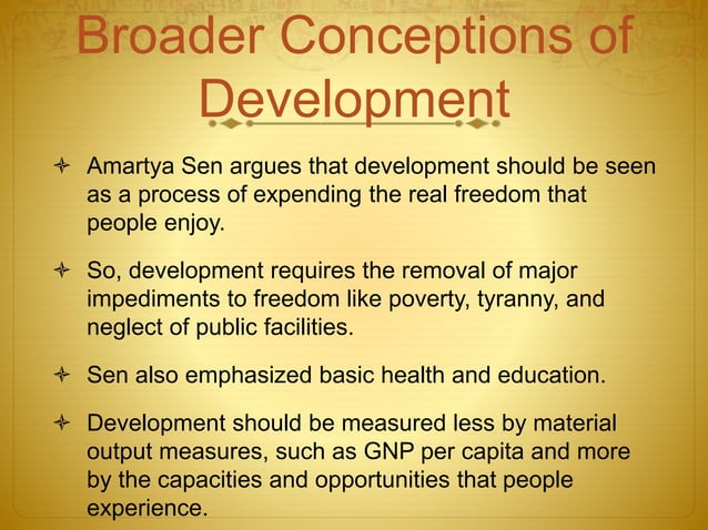 Development as freedom slide presentation | PPTX