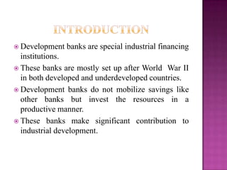 Development banks | PPTX
