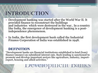 Development banks | PPTX