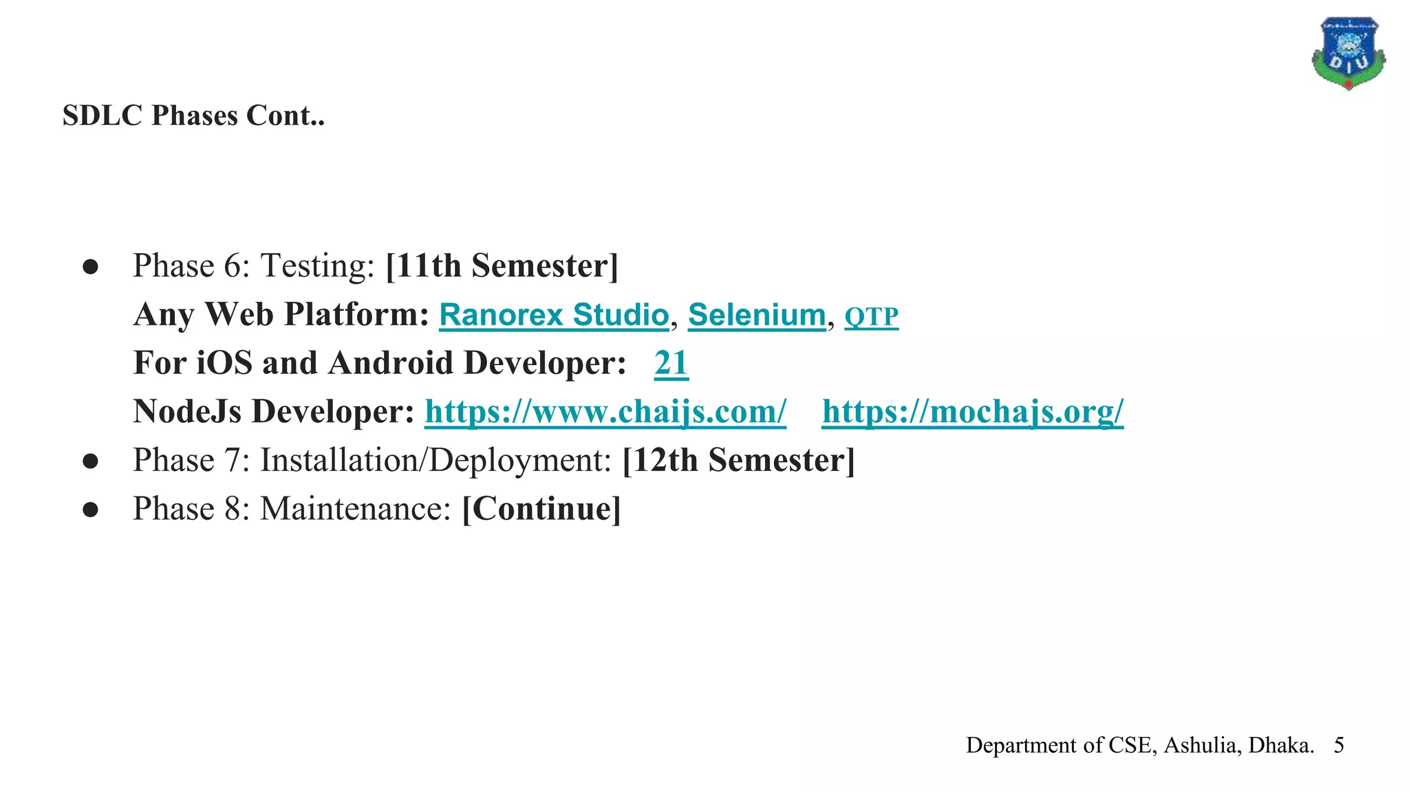 Development Based Project- Step by Step Development Procedure | PPT