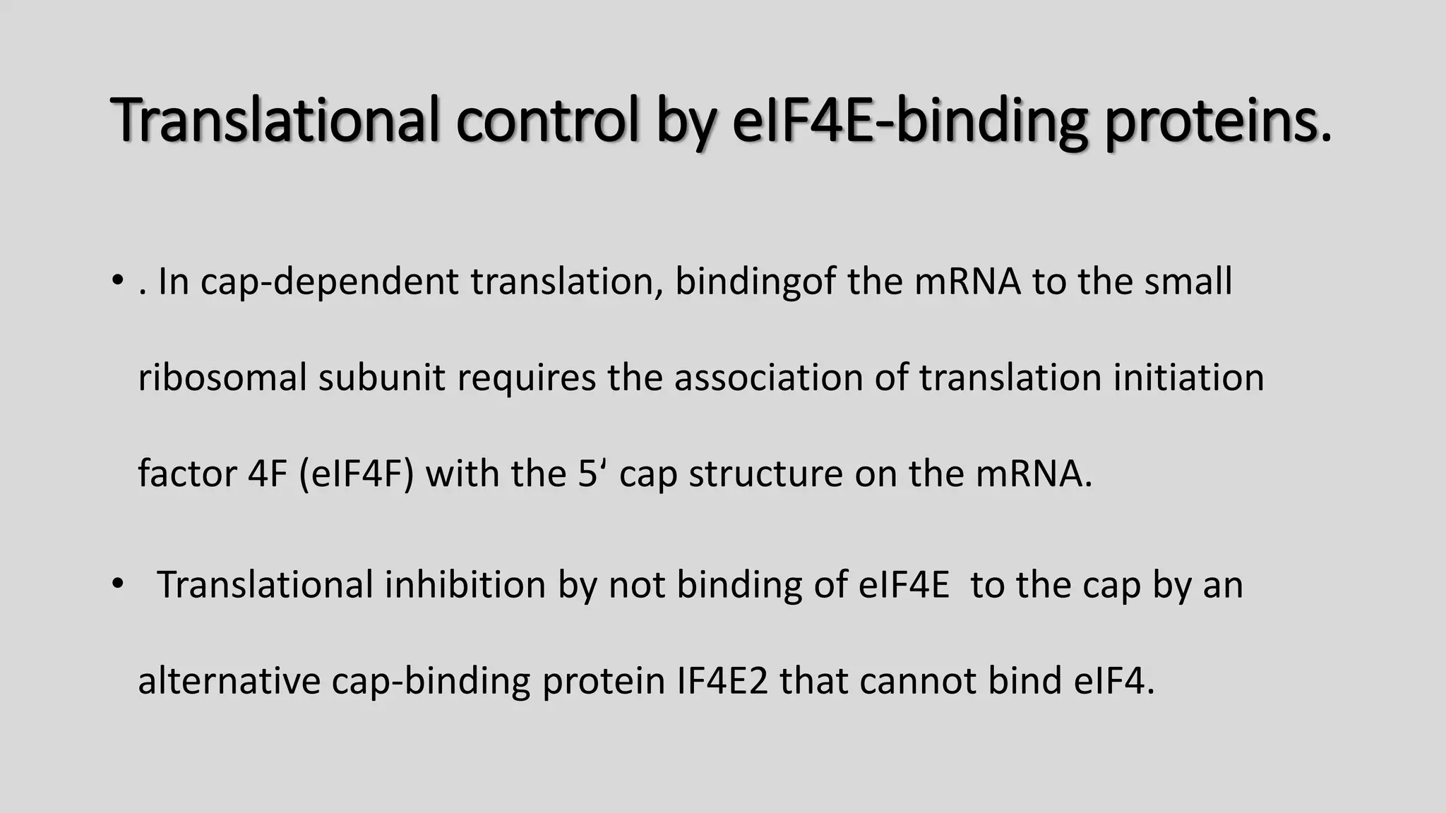 Development biology (rna processing and translational regulation of ...