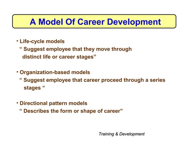 Development & career management | PPT