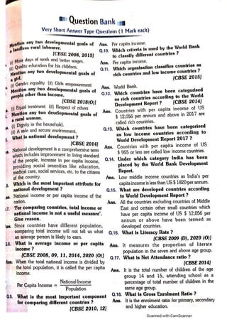 Development class 10 question answer | PDF