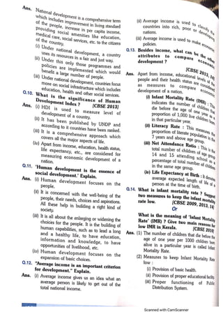 Development class 10 question answer | PDF