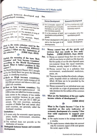 Development class 10 question answer | PDF