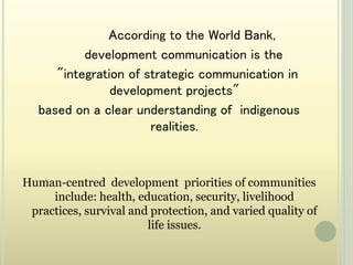 Development communication | PPTX