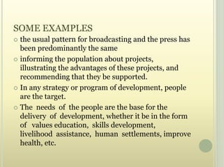 Development communication | PPTX