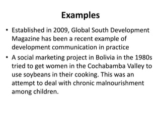 Development communication | PPT