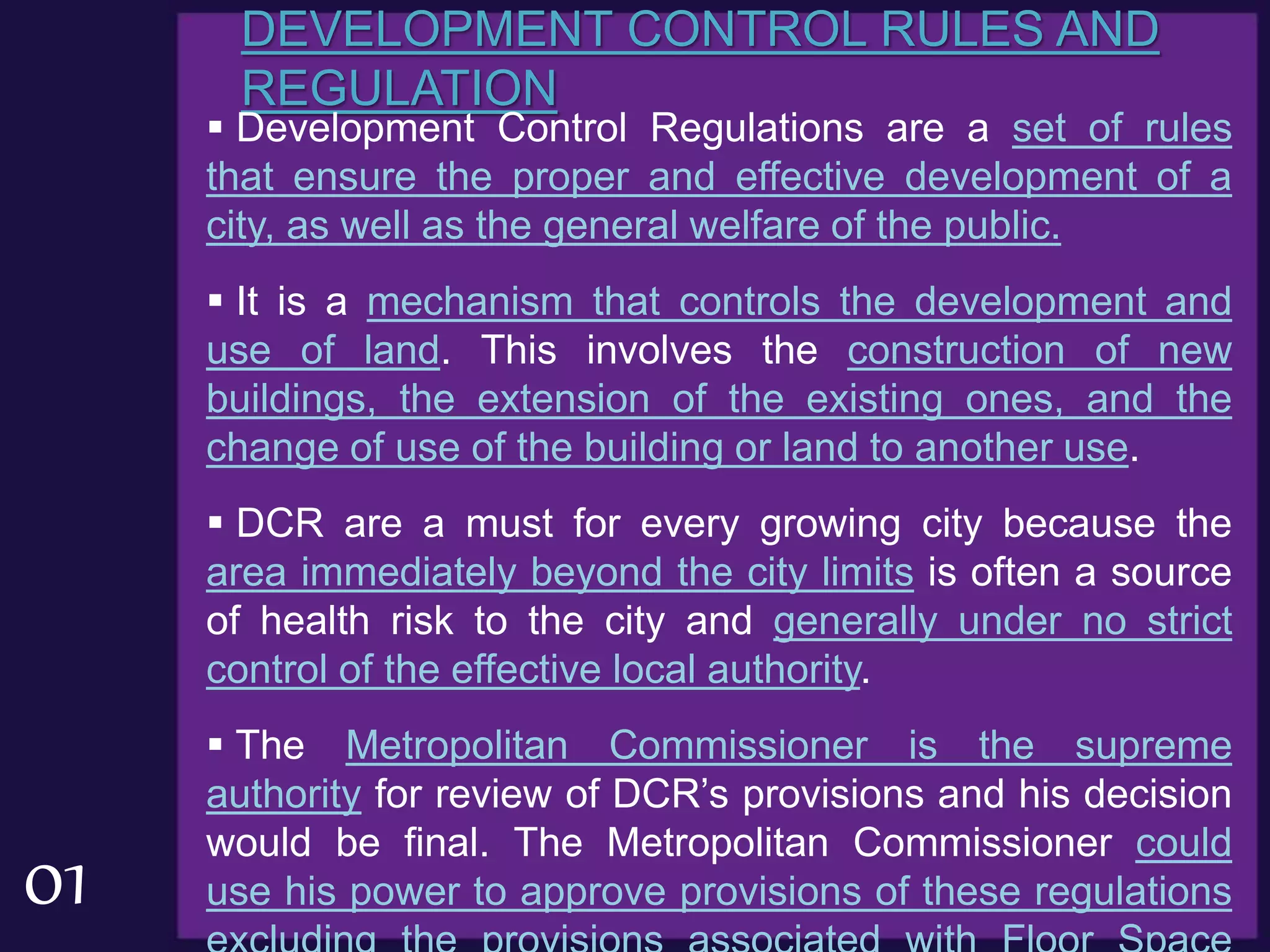 Development control rules and regulation | PPTX