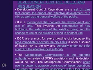 Development control rules and regulation | PPTX