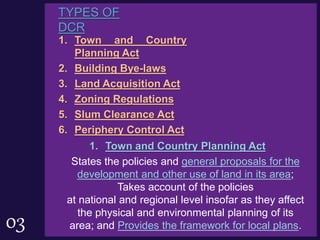 Development control rules and regulation | PPTX