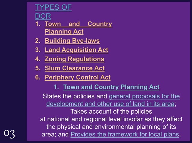 Development control rules and regulation | PPTX