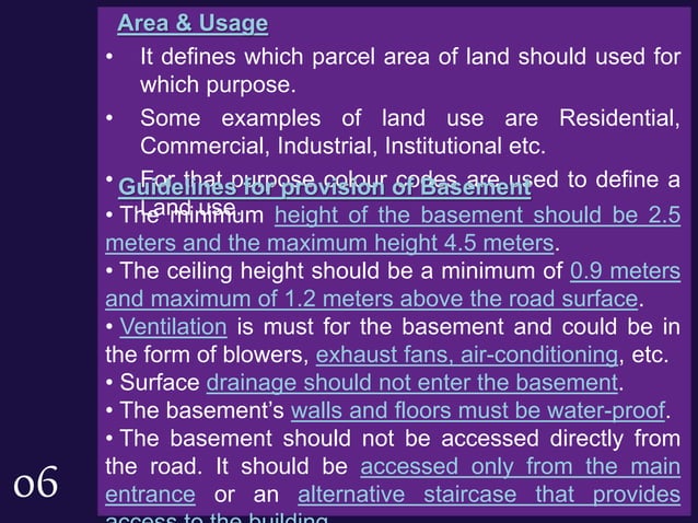 Development control rules and regulation | PPTX