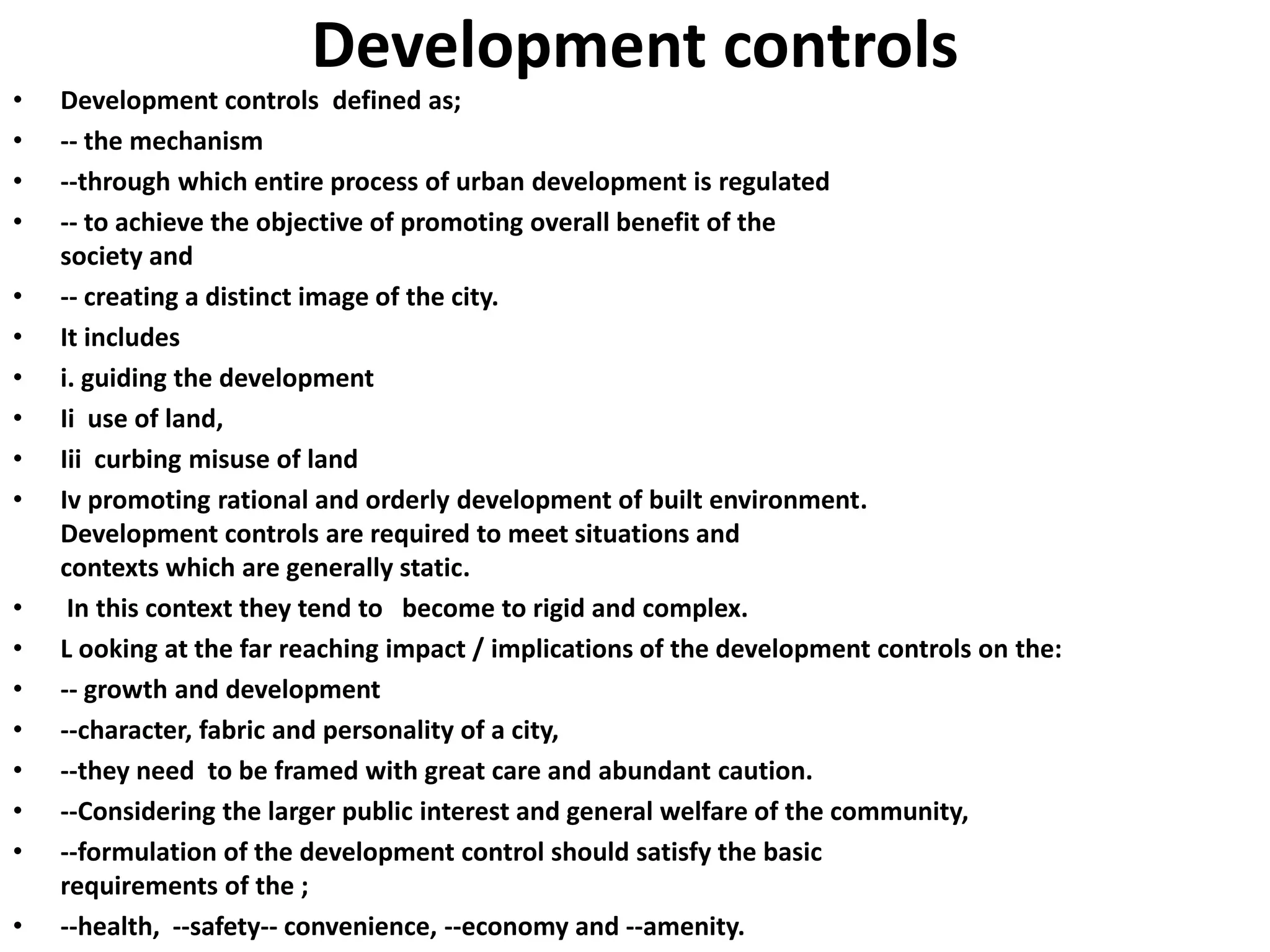 What are Development controls | PPTX
