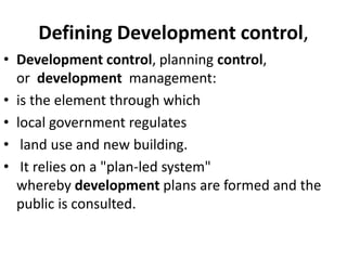 What are Development controls | PPTX