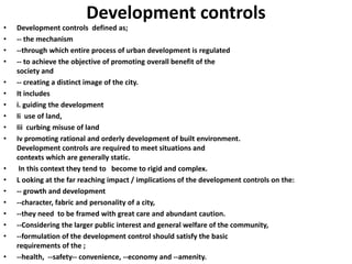What are Development controls | PPTX