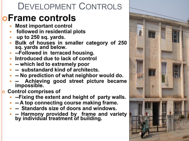 Development controls and Chandigarh Architectural controls | PPTX ...