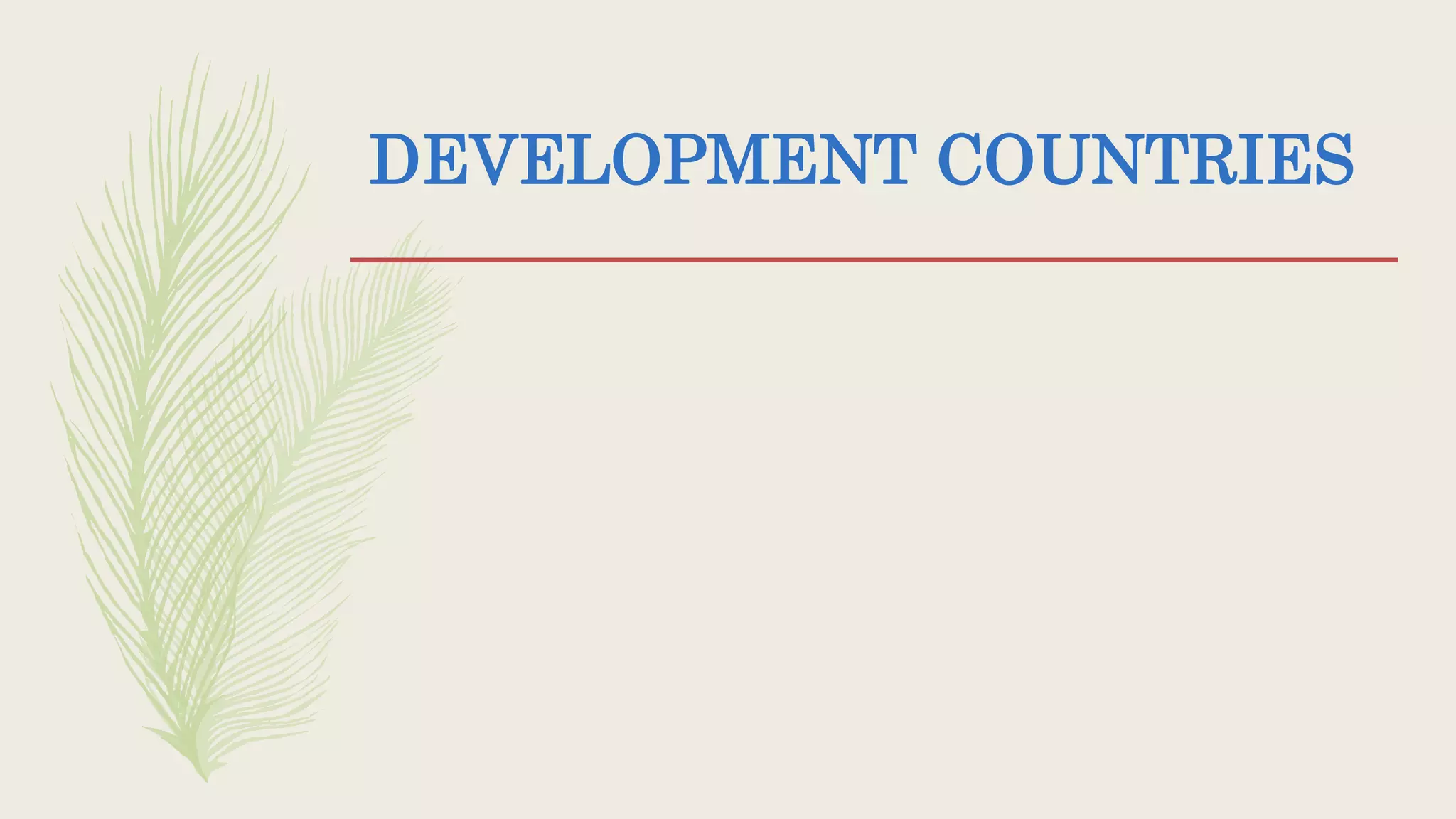 Development countries | PPTX