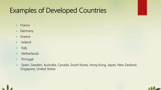 Development countries | PPTX