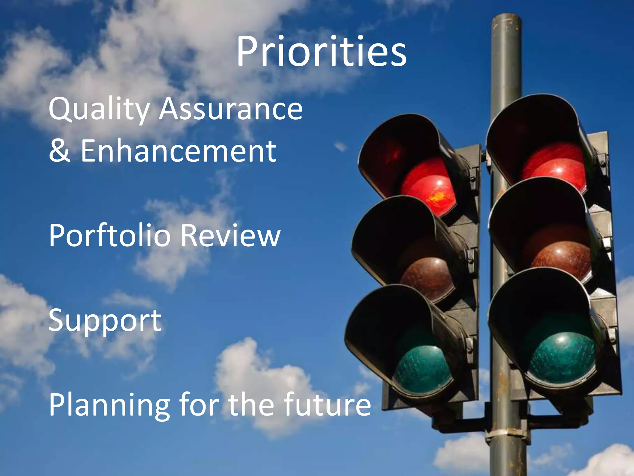 Development & delivery priorities | PPT