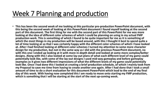 FMP-Development diaries | PPTX