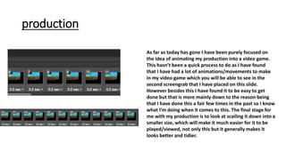 FMP-Development diaries production | PPT