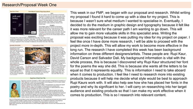 Development diary fmp 2 | PPT