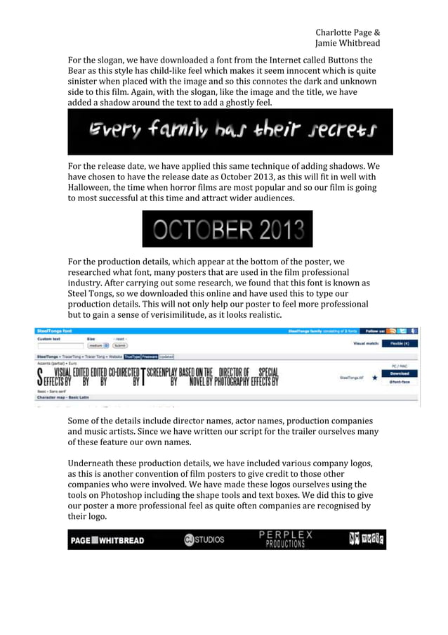 Development Diary - Poster | DOCX