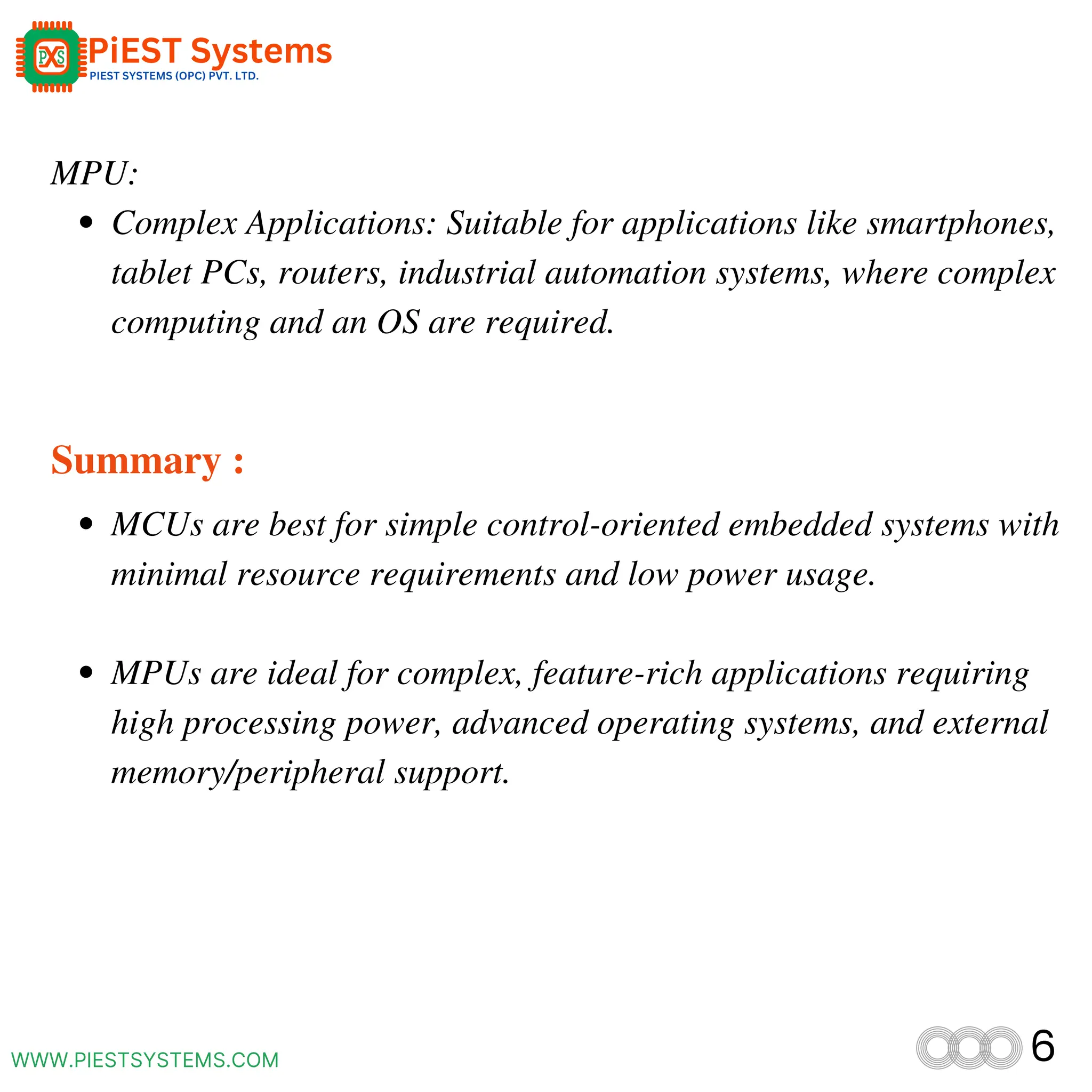 Development Differences Between MCU and MPU | PDF