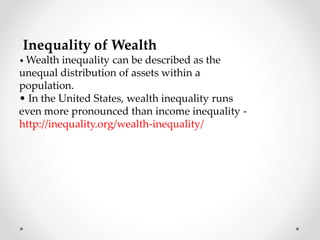 Inequality of Wealth | PPT