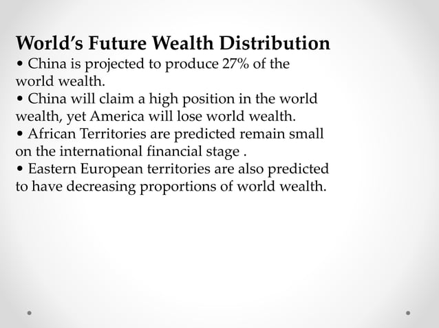 Inequality of Wealth | PPT