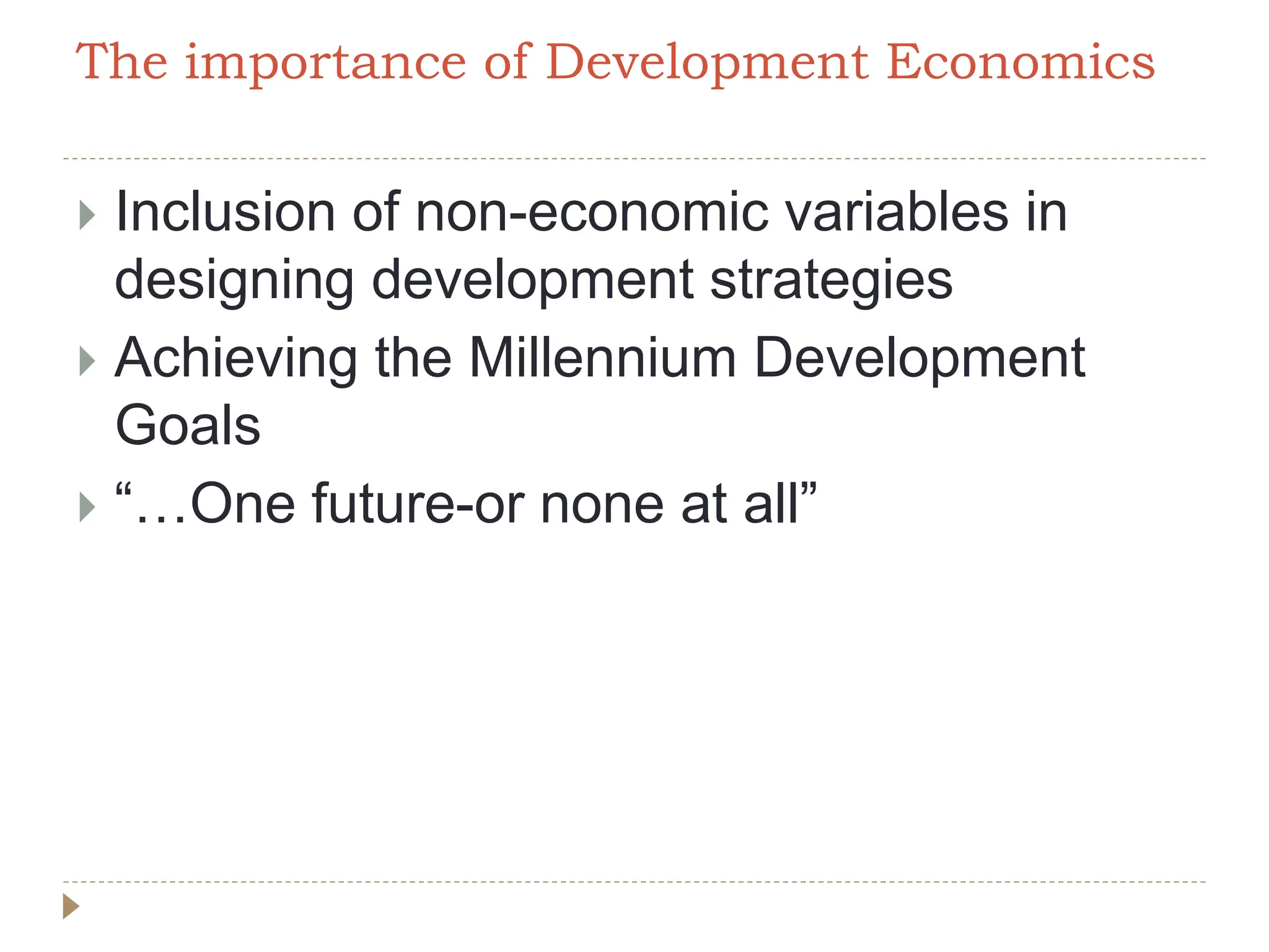 DEVELOPMENT ECONOMICS Introduction and preliminaries | PPTX