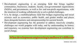 Development Engineering | PPTX