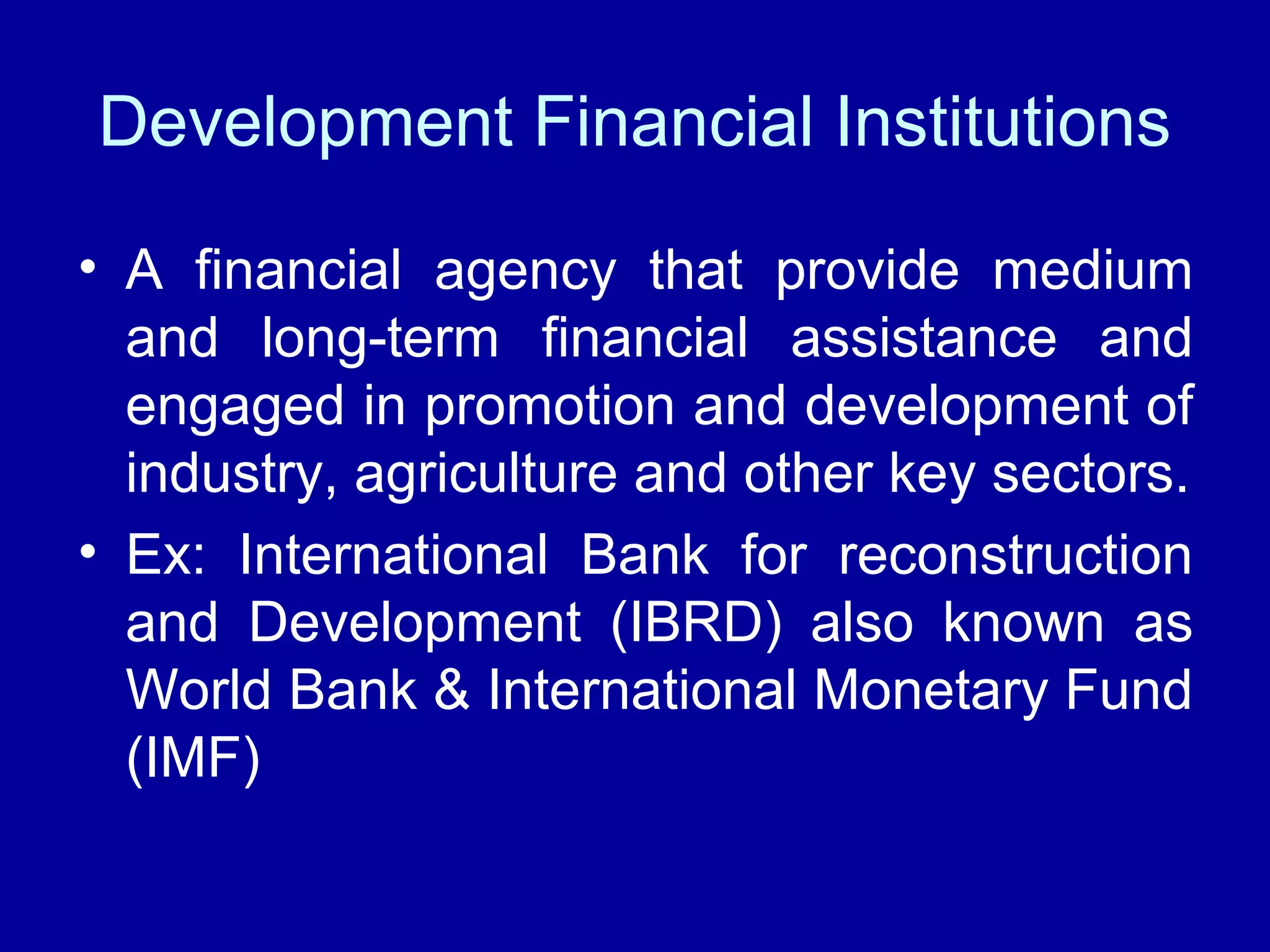 Development finance institutions | PPT