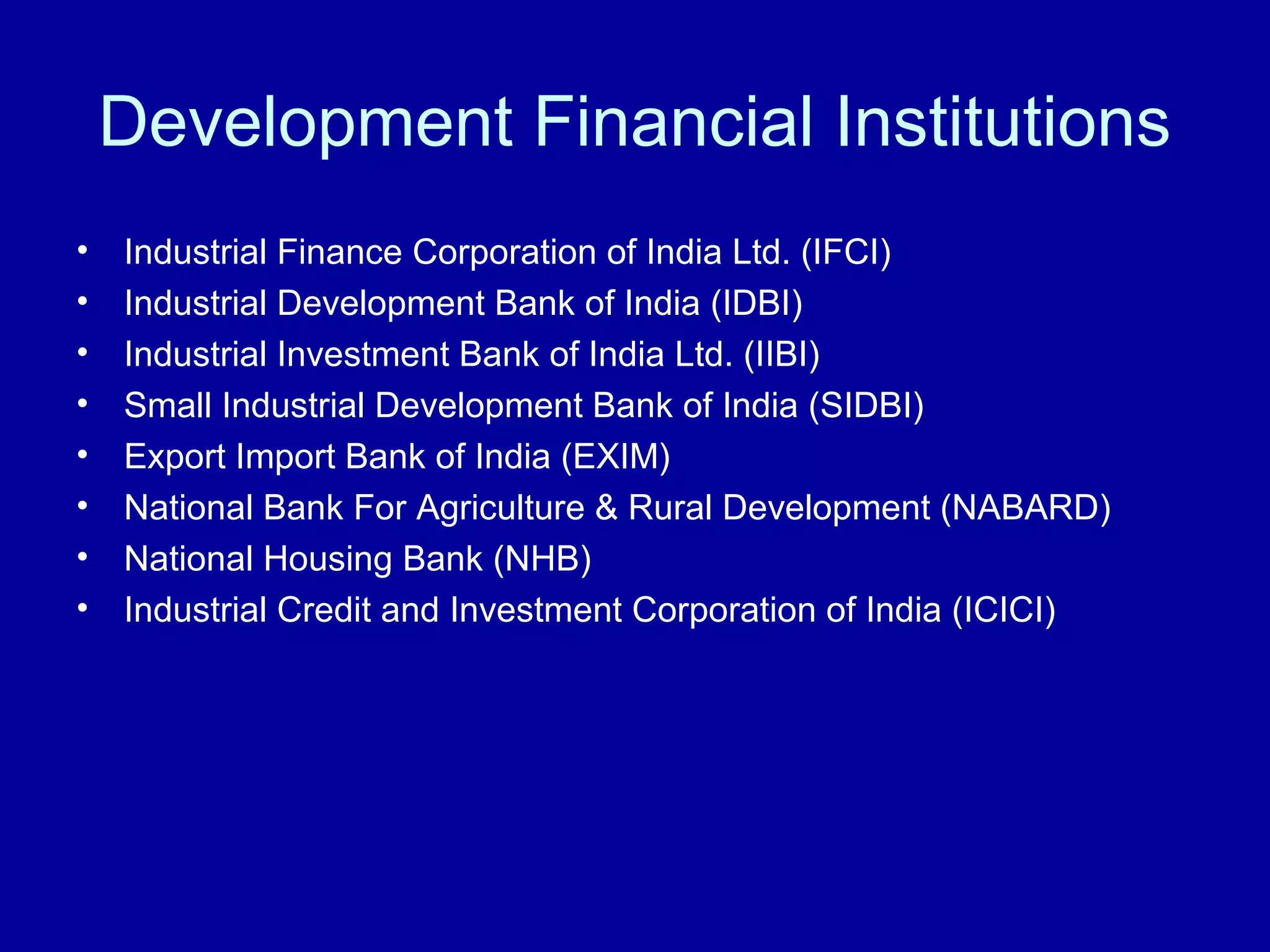 Development finance institutions | PPT