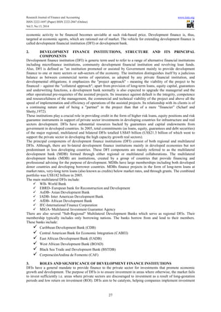 Development finance institutions in nigeria | PDF