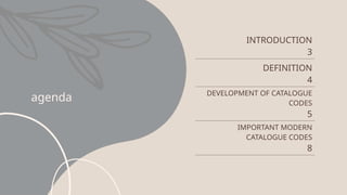 Development in Catalogue Code in library science | PPT