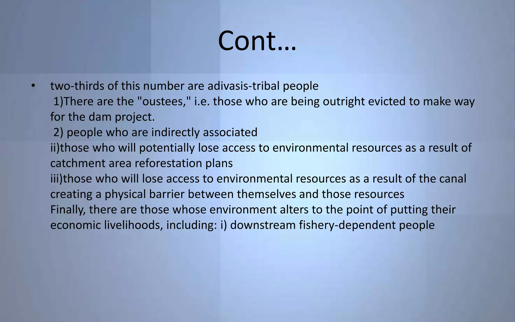 Development induced displacement | PPTX