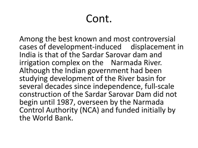 Development induced migration | PPT