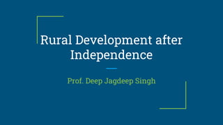 Development in India after independence | PPT