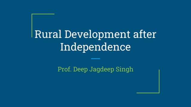 Development in India after independence | PPT