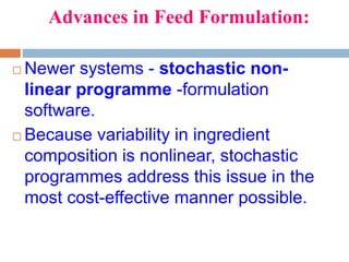 Developments in the Nutrient Requirement of Chicken | PPTX