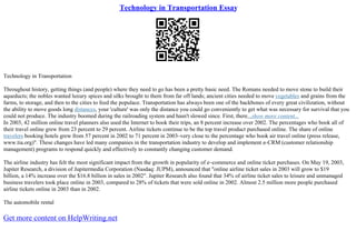 Development In Transportation | PDF