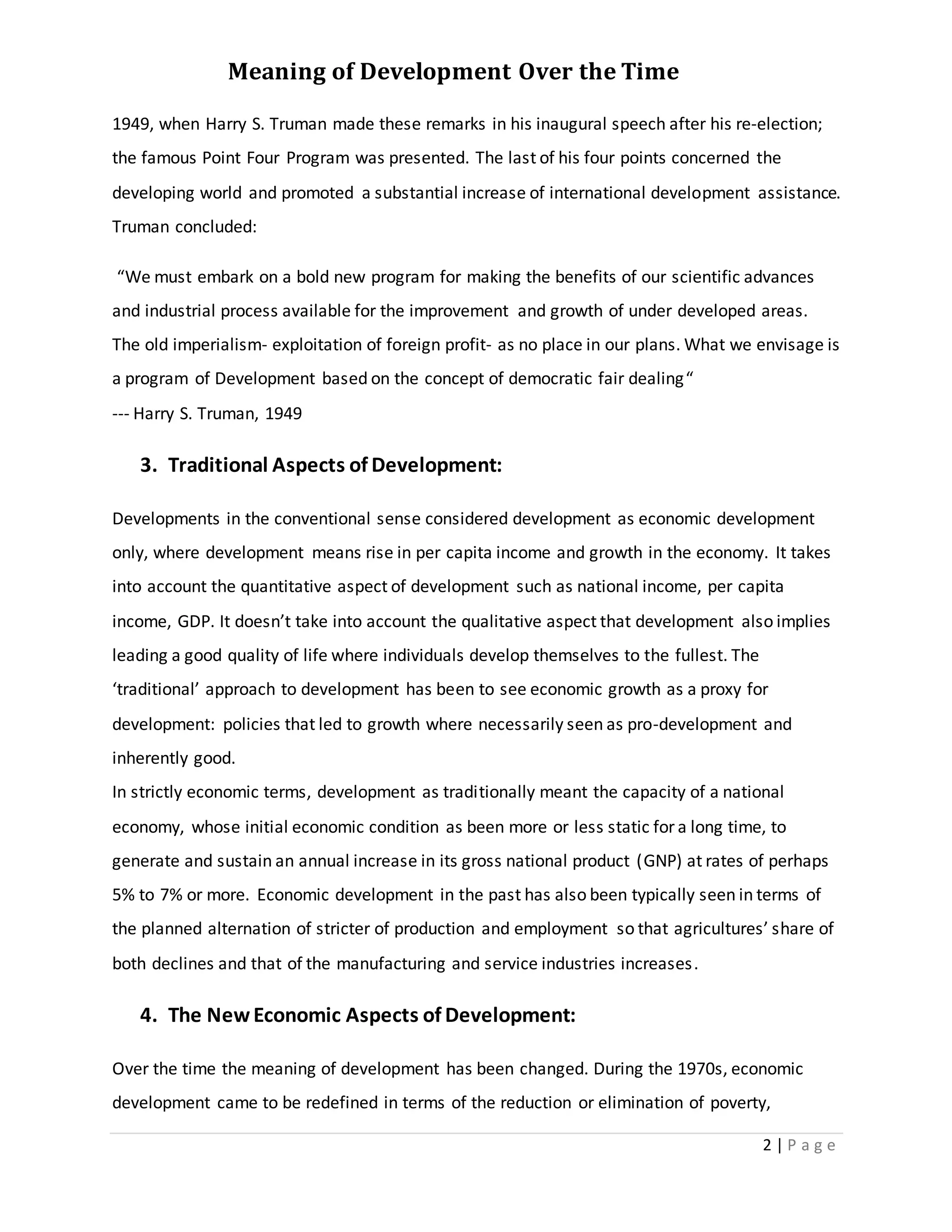 Meaning of Development Over Time | DOCX