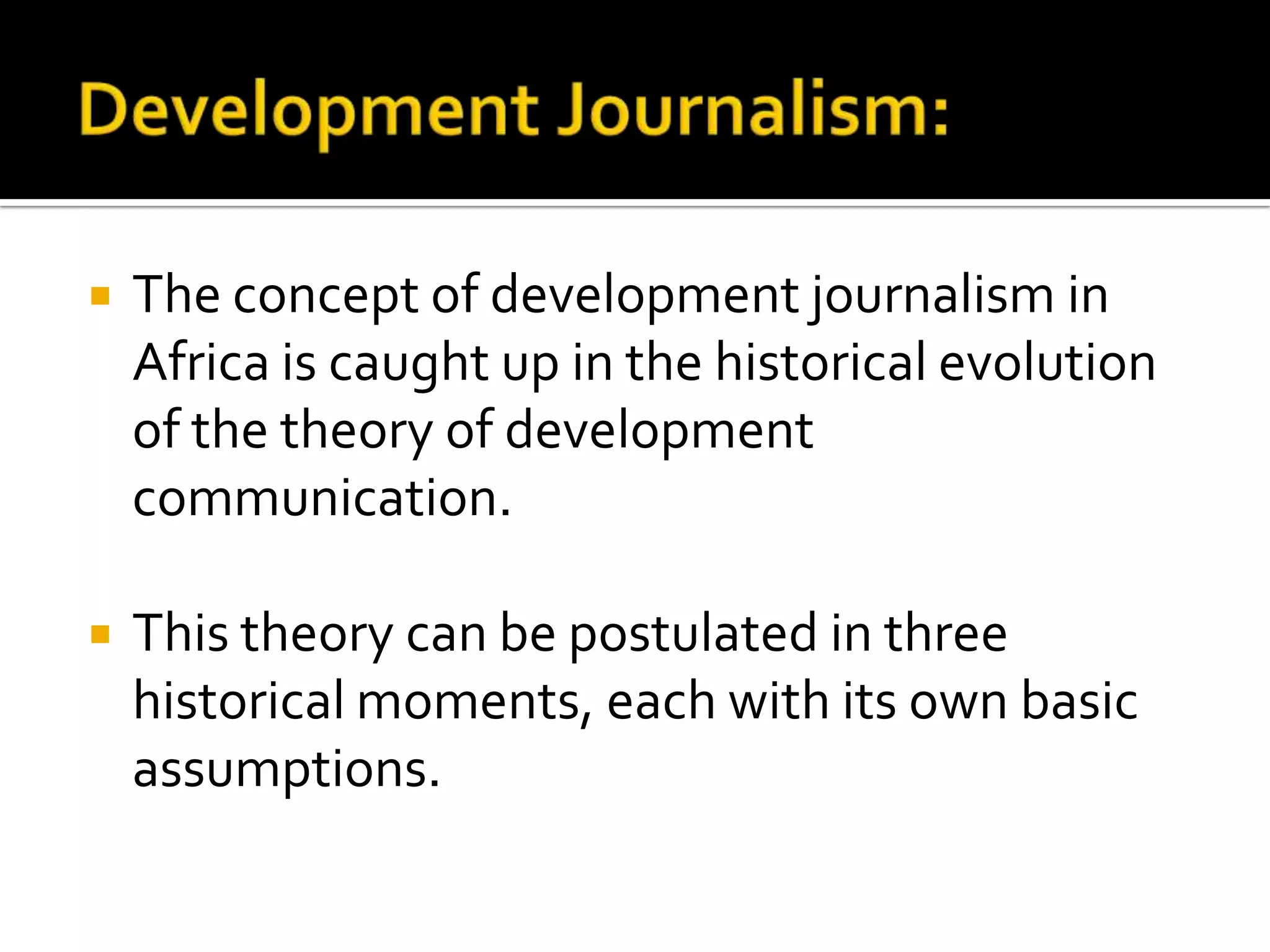 Development journalism 1 | PPTX